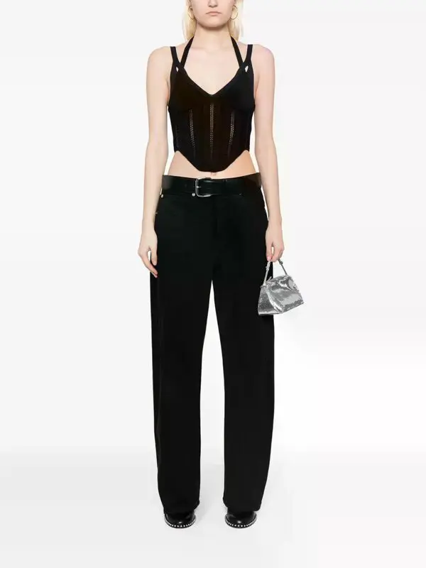 Alexander Wang Belted Waist Wide-leg Trousers
