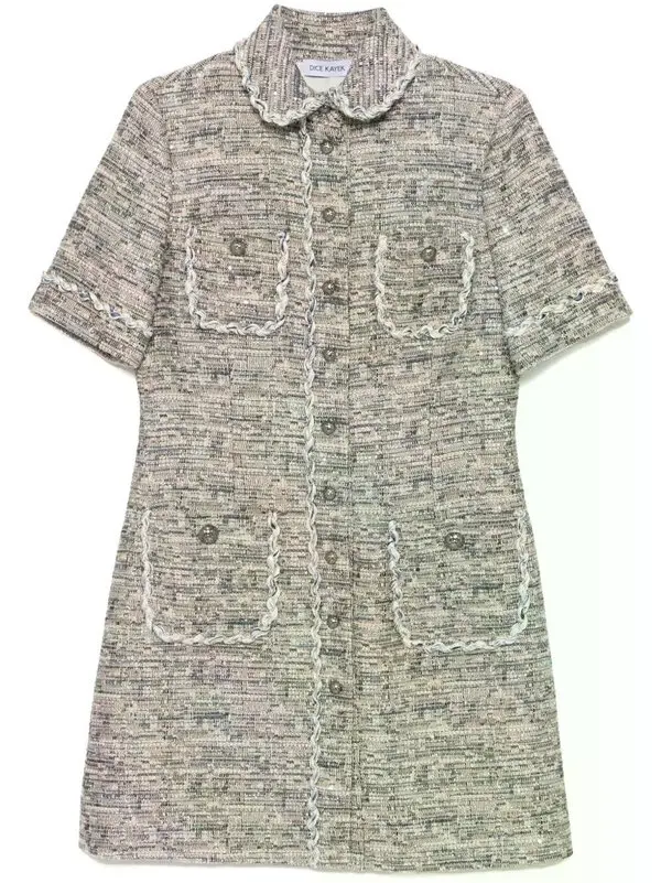 Dice Kayek Sequined Tweed Dress