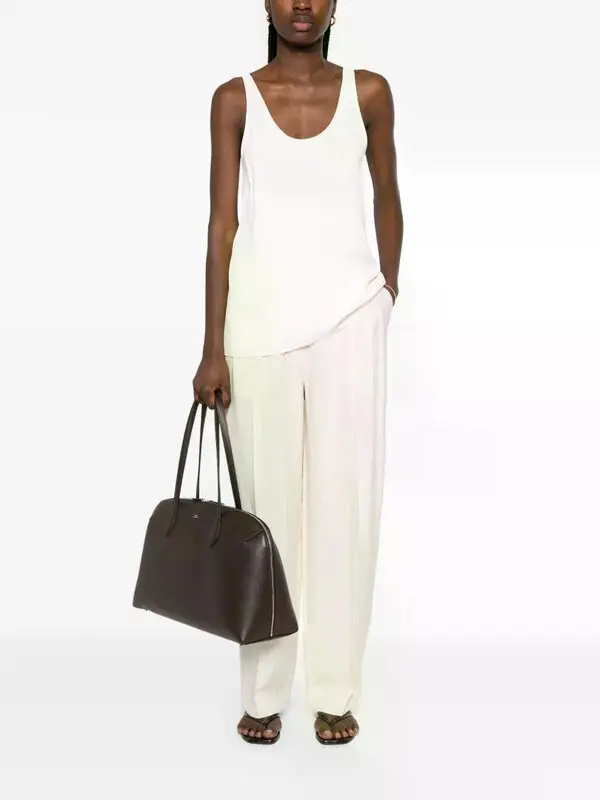 TOTEME Textured U-neck Sleeveless Top