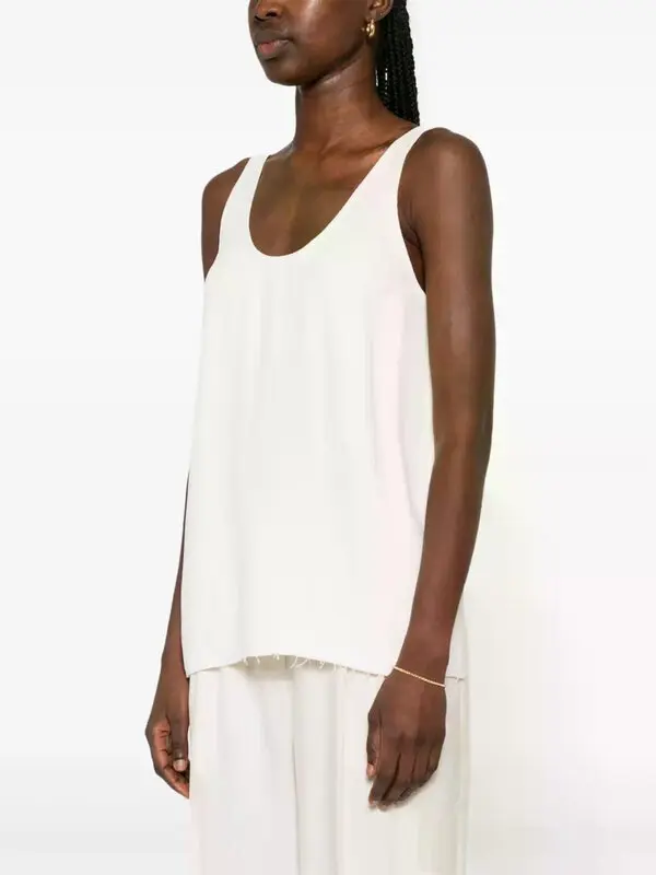 TOTEME Textured U-neck Sleeveless Top