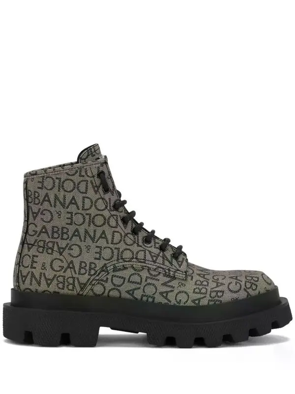 Dolce & Gabbana Logo-jacquard Ankle Boots
