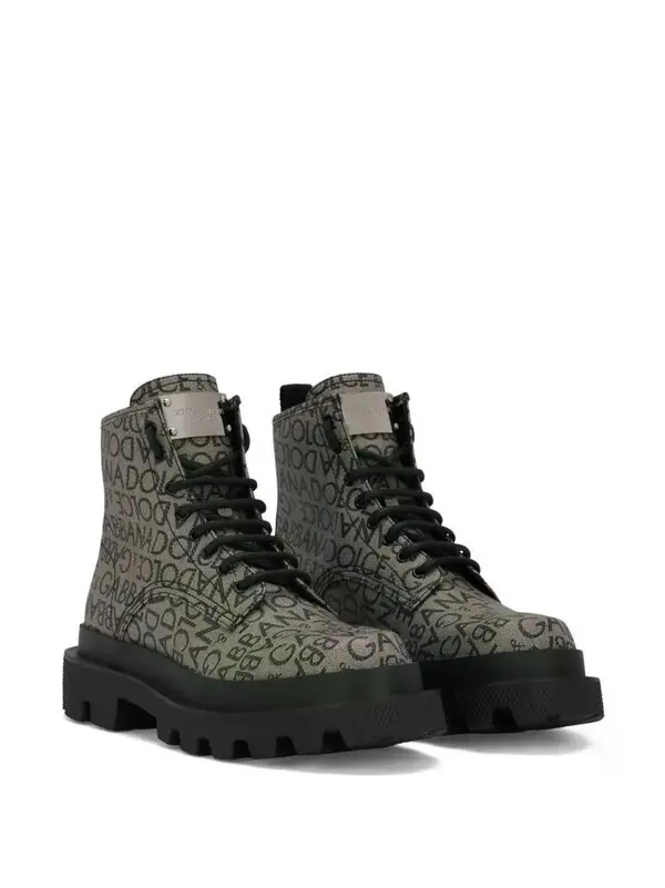 Dolce & Gabbana Logo-jacquard Ankle Boots