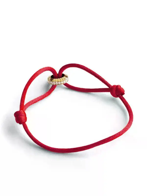 LOEV 14kt Yellow Gold Eternity Diamond Bracelet - Red