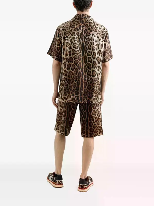 Dolce & Gabbana Animalier Print Knee-length Shorts