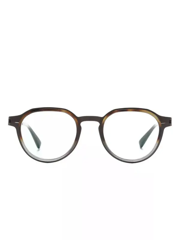 Mykita Caven Round-frame Glasses - Brown