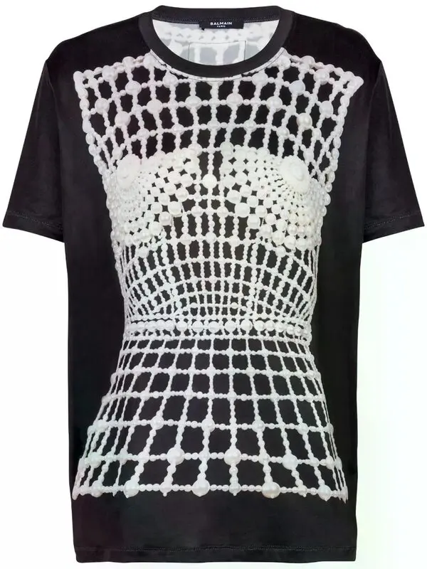 Balmain Trompe L'oeil Print T-shirt