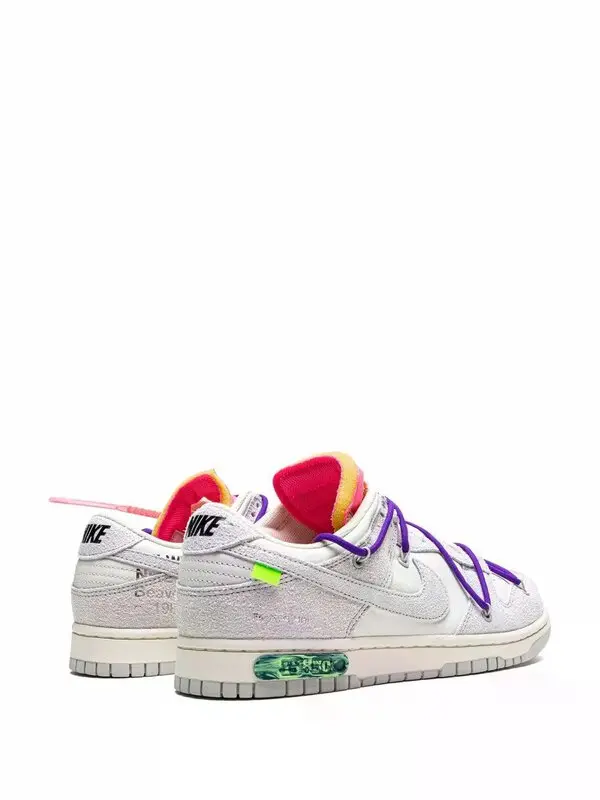 Nike X Off White Dunk Low Lot 15 Sneakers - Grey