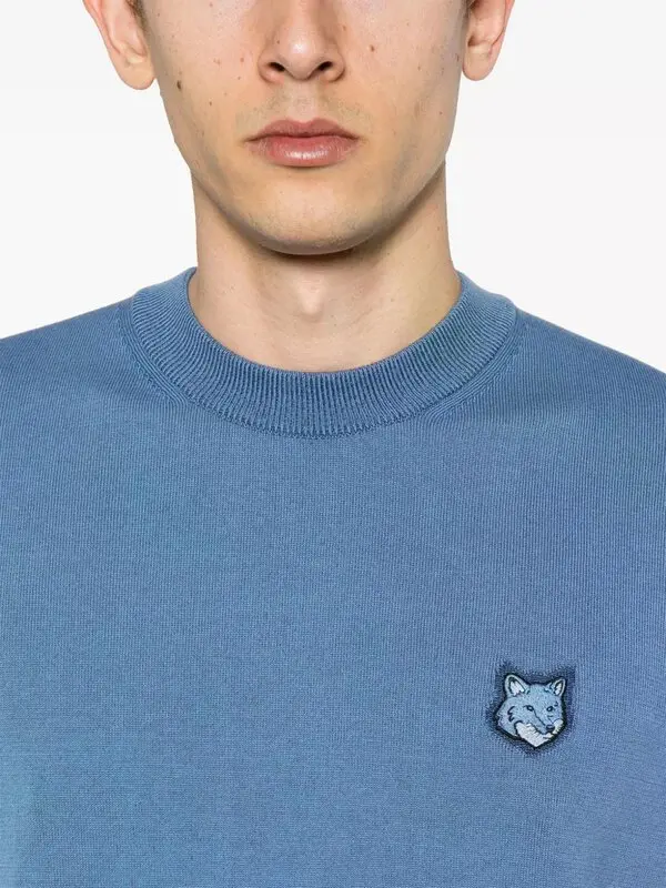 Maison Kitsuné Signature Fox Motif Knitted Jumper