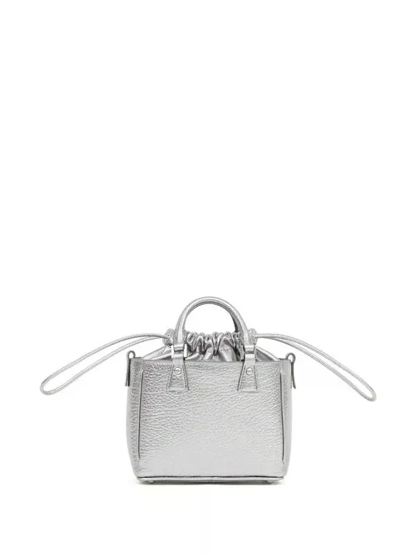 MAISON MARGIELA 5ac Metallic-effect Tote Bag - Silver