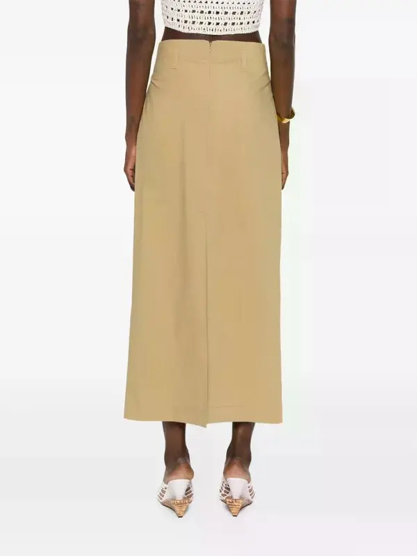 A.M.G. Pleated Midi Skirt