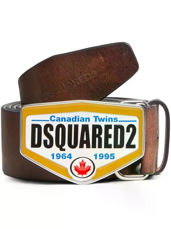 Dsquared2 Logo-buckle Leather Belt - Brown