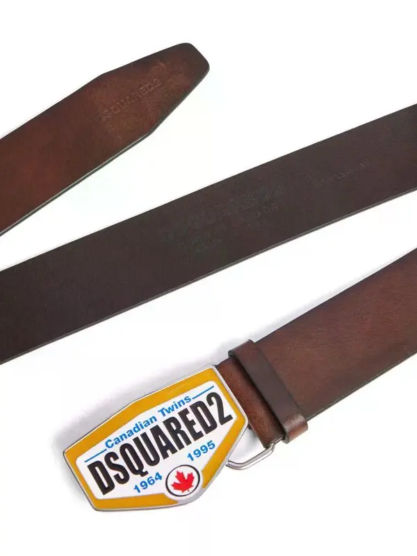 Dsquared2 Logo Buckle Leather Belt