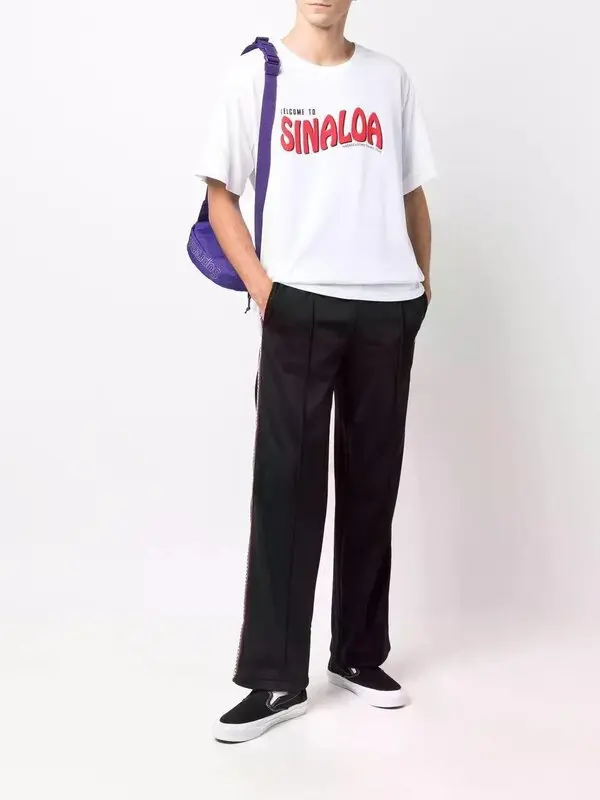COUNTY OF MILAN Cross-logo Side-stripe Track Pants