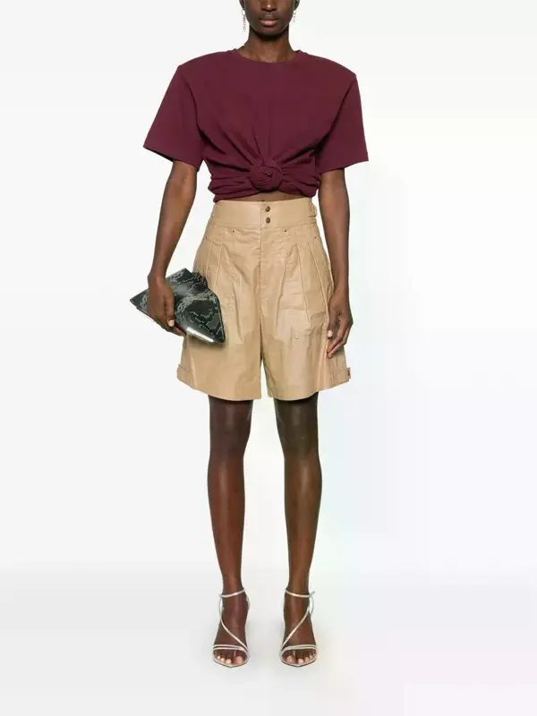 Isabel Marant Étoile Felize" High-waisted Shorts - Brown