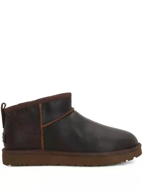 UGG Ultra Mini Leather Boots - Brown
