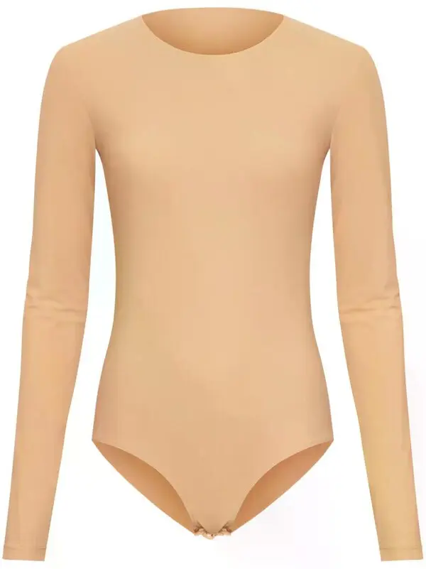 MAISON MARGIELA Long Sleeve Bodysuit - Neutrals