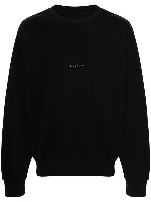 Givenchy Sketch-print Cotton Sweatshirt - Black