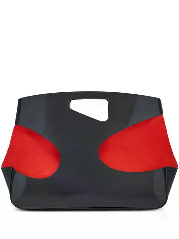 FERRAGAMO Cut-out Top Handle Bag - Black