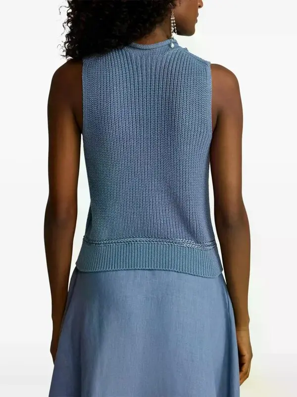 Ralph Lauren Ribbed Knit Sleeveless Top
