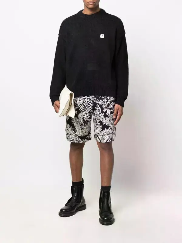 Palm Angels Parrot-print Track Shorts