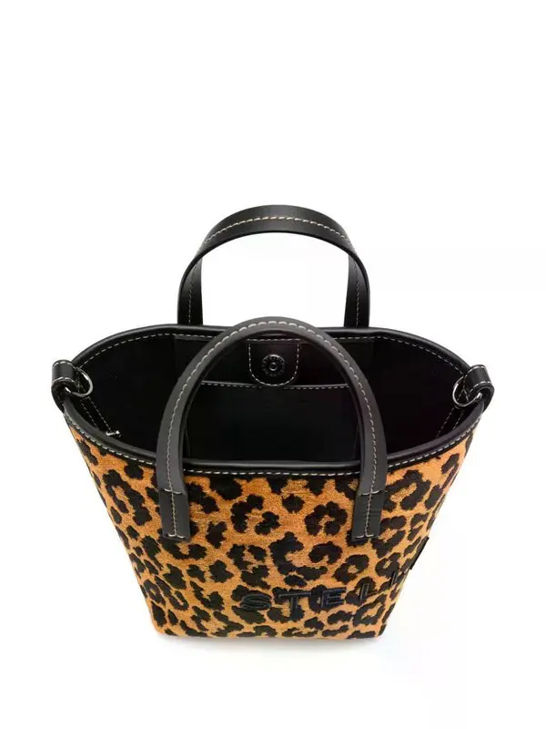 Stella McCartney Leopard-jacquard Bucket Bag