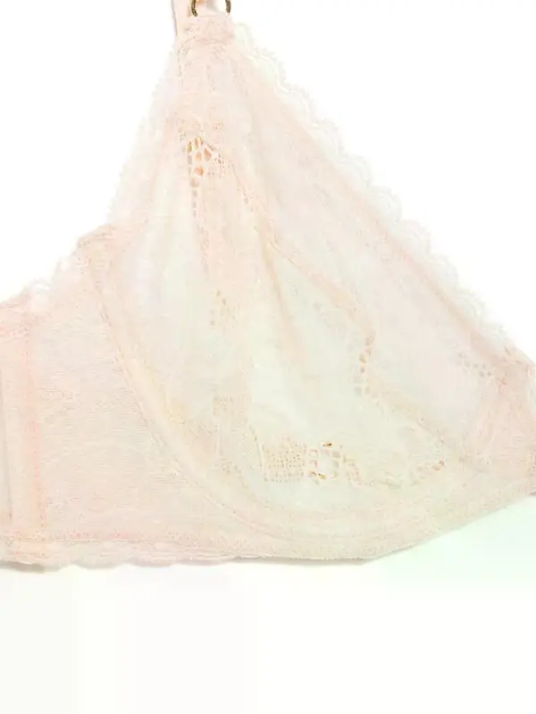 Kiki De Montparnasse Dahlia Lace Demi Bra - Pink