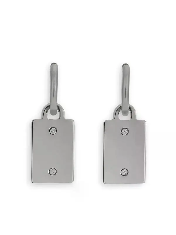 Dolce & Gabbana Logo-tag Drop Earrings