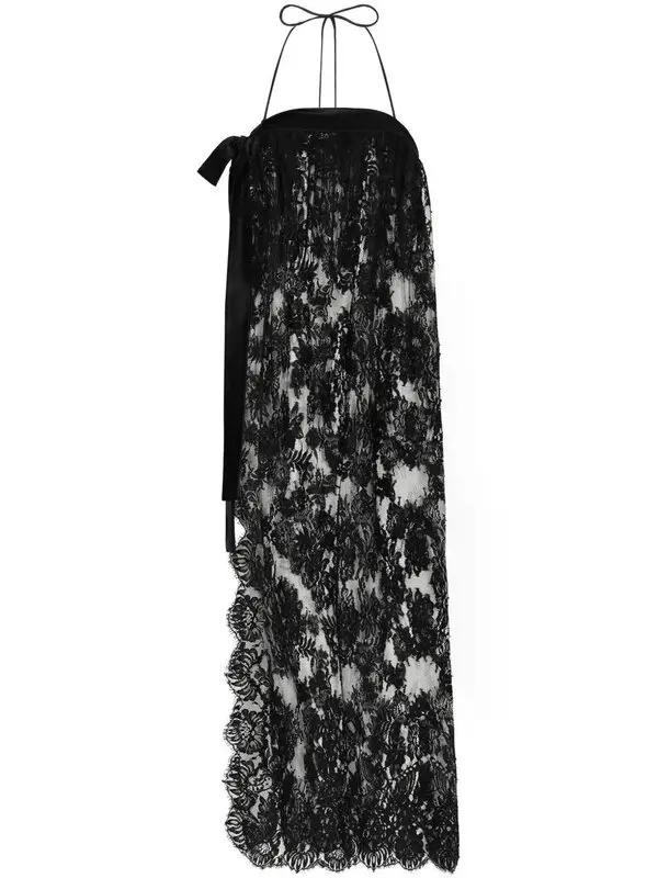Dolce & Gabbana Chantilly Lace Halterneck Dress
