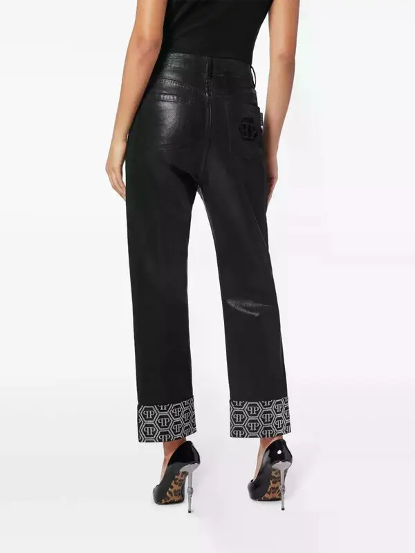 Philipp Plein Monogram Pattern Trousers