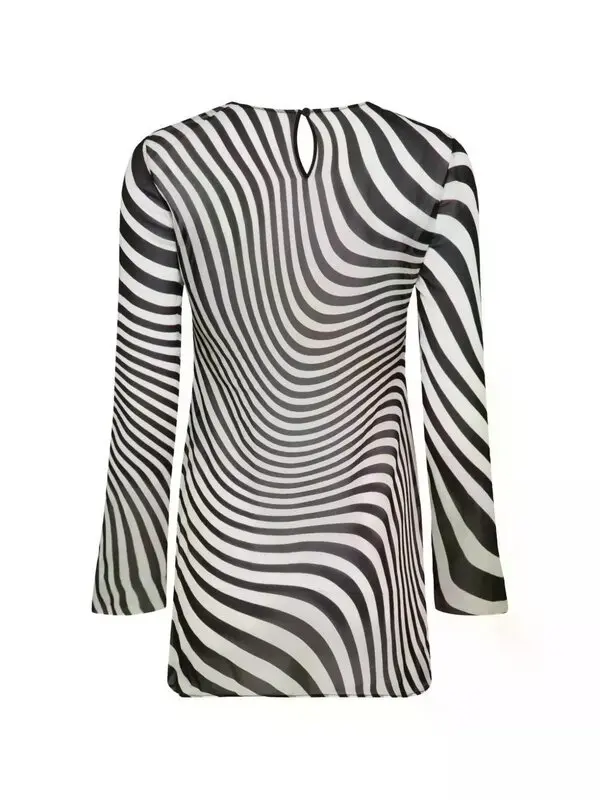 MAISON CLOSE Zebra Print Mini Dress