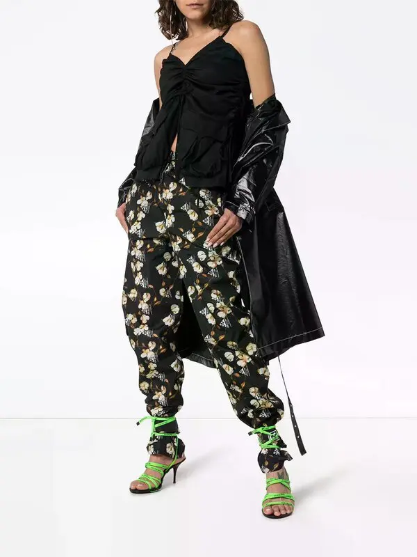 Off-White Floral Print Track Pants
