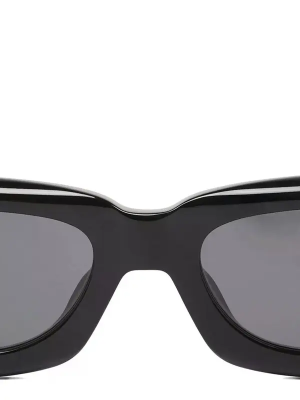 Attico Rectangle Frame Sunglasses - Black