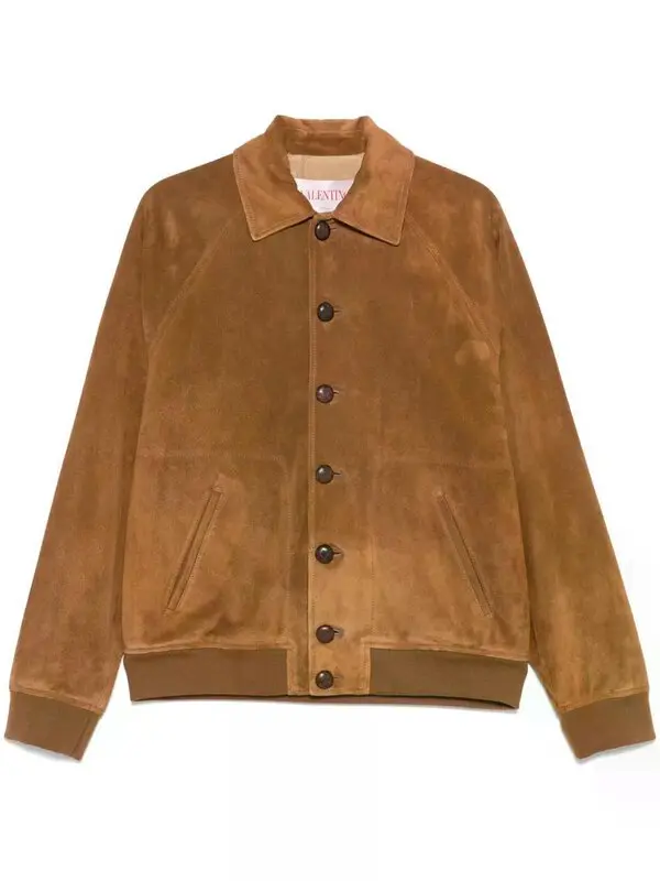 Valentino Garavani Suede Bomber Jacket