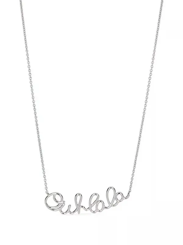 LILY GABRIELLA 18kt White Gold 'ouh Lala' Necklace - Silver