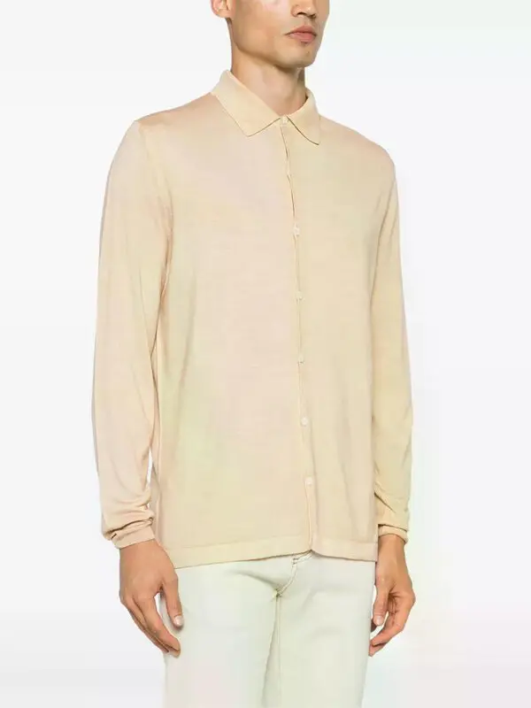 Canali Polo-collar Cardigan