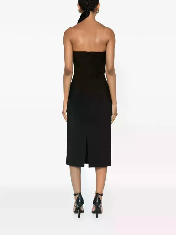 GENNY Strapless Sequin-detailed Midi Dress