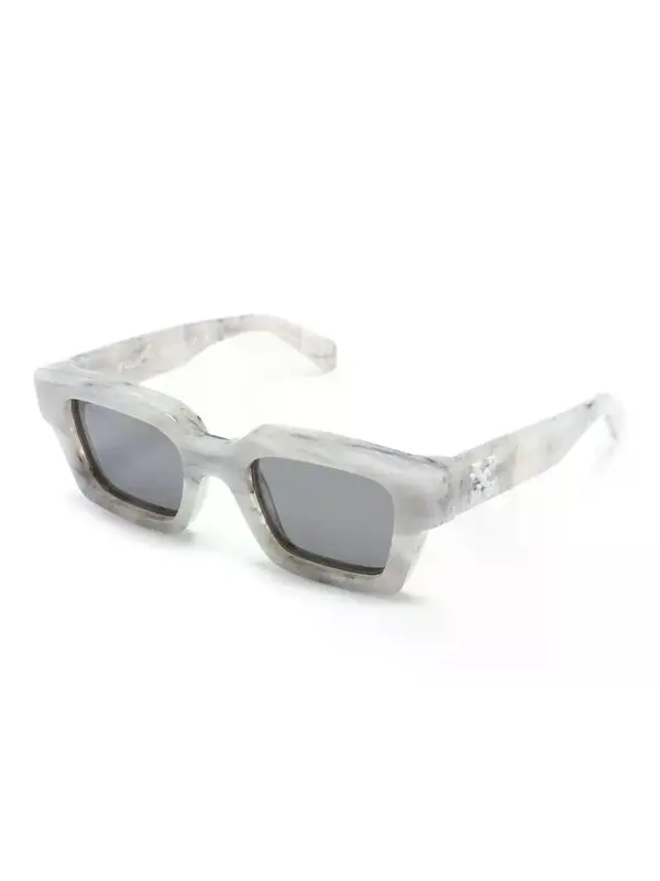 Off-White Rectangle Frame Sunglasses