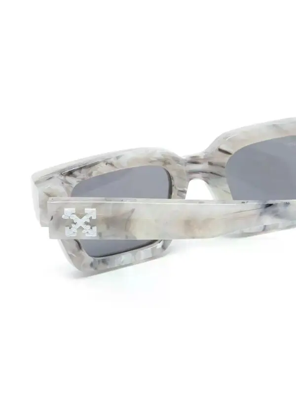 Off-White Rectangle Frame Sunglasses