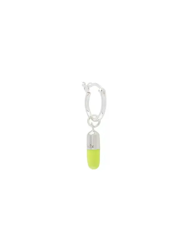 TRUE ROCKS Mini Pill Hoop Earring - Silver