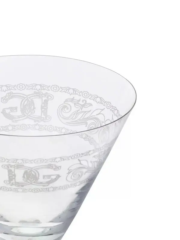 Dolce & Gabbana Logo-embossed Martini Glass