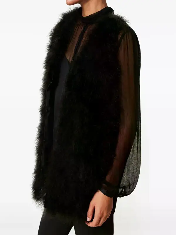 TWINSET Feather Embellished Gilet