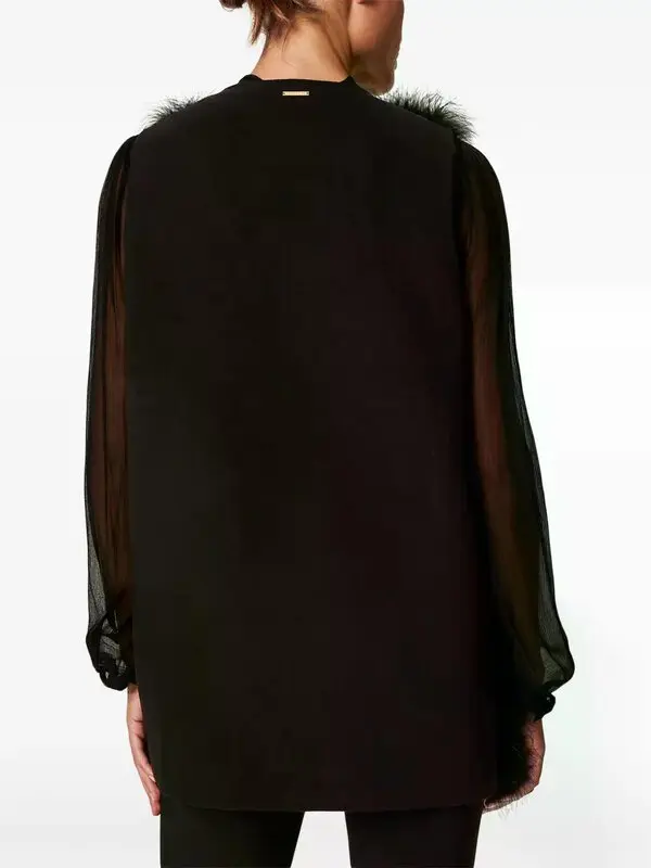 TWINSET Feather Embellished Gilet