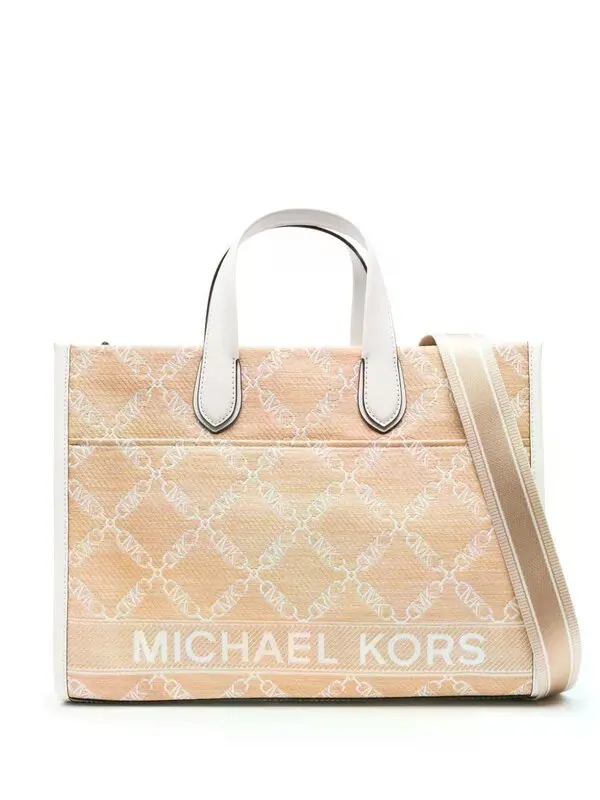 Michael Kors Large Gigi Tote Bag With Monogram Jacquard