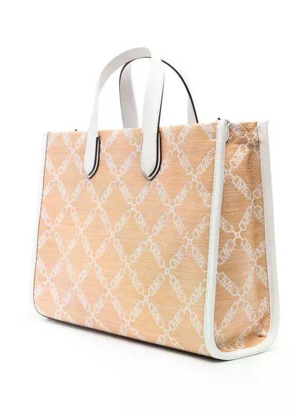 Michael Kors Large Gigi Tote Bag With Monogram Jacquard