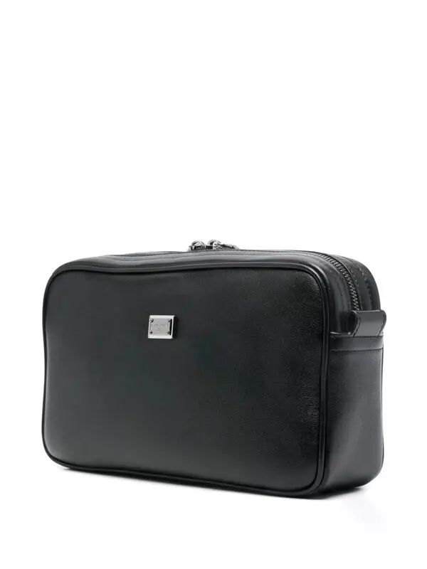 Dolce & Gabbana Leather Messenger Bag - Black