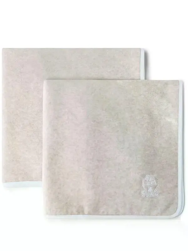 Brunello Cucinelli Logo-embroidered Towel - Neutrals