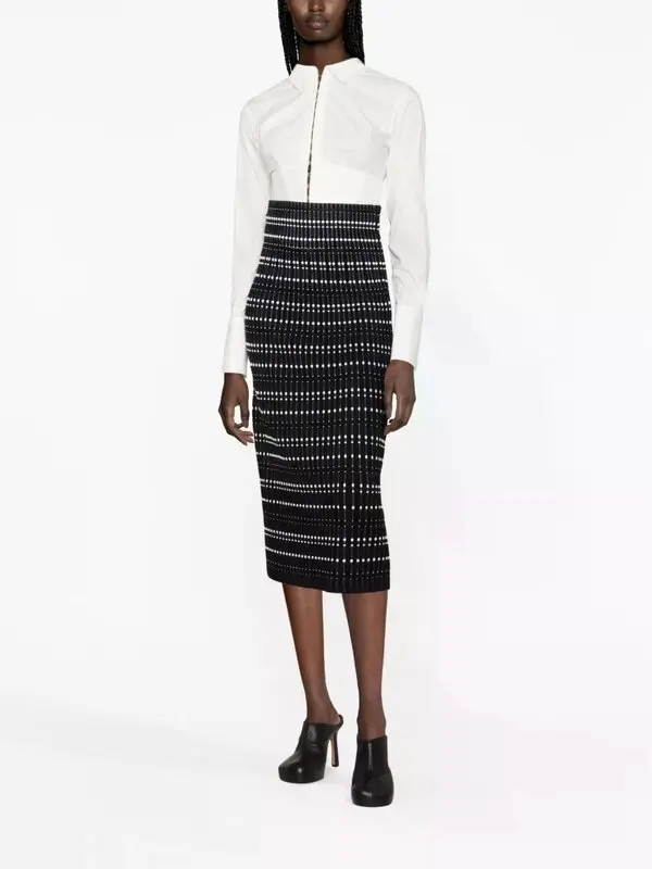 Alexander McQueen Fitted Midi Skirt