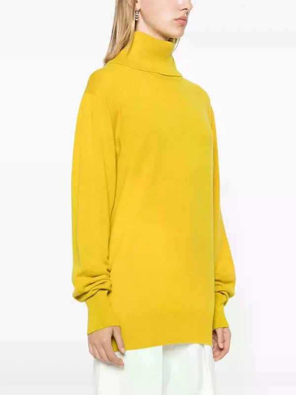 JIL SANDER Knitted Cashmere Roll Neck Jumper