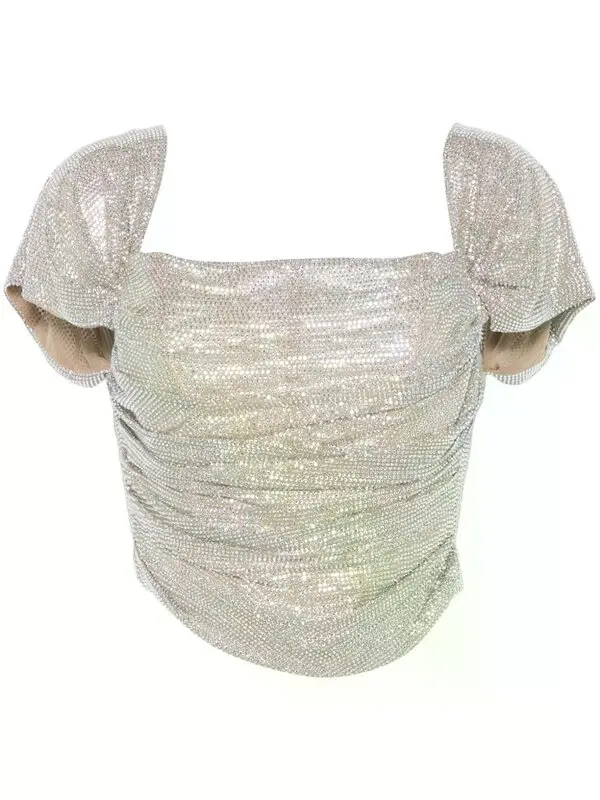 Giuseppe Di Morabito Crystal Embellished Off-shoulder Top