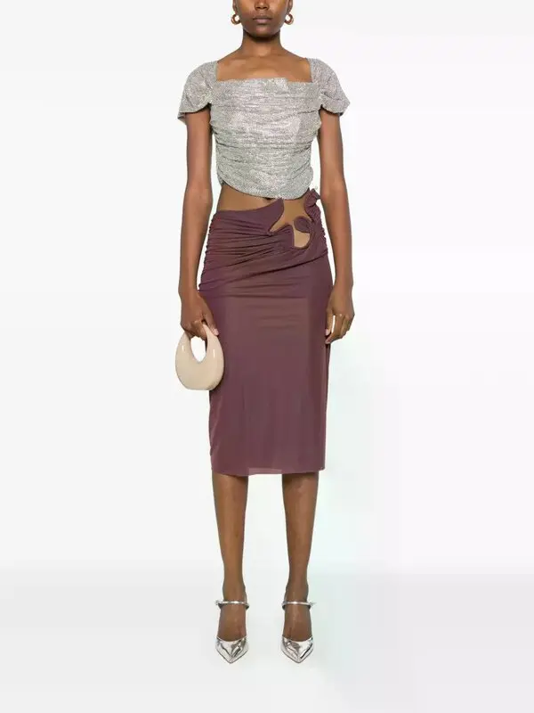 Giuseppe Di Morabito Crystal Embellished Off-shoulder Top